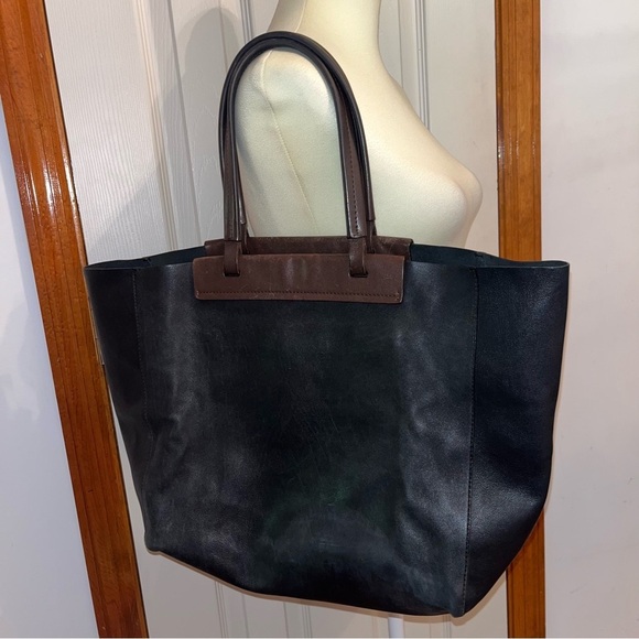 Pollini | Bags | Pollini Leather Italian Shopper Tote Bag | Poshmark